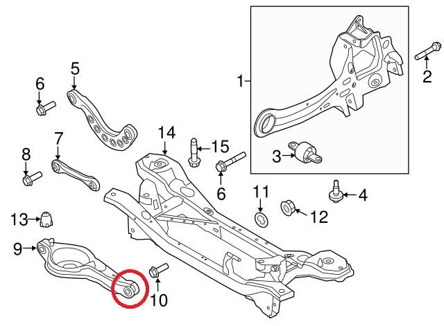 Сайлентблок наружный рычага под пружину